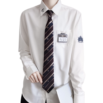 刺篇原创制服正版校供手打领带