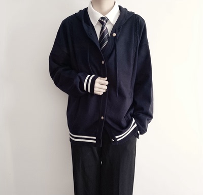 dk学院休闲毛衣外套针织开衫上衣