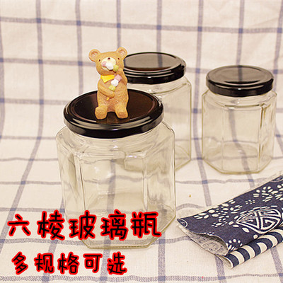 蜂蜜秋梨膏咸菜六角玻璃瓶包邮
