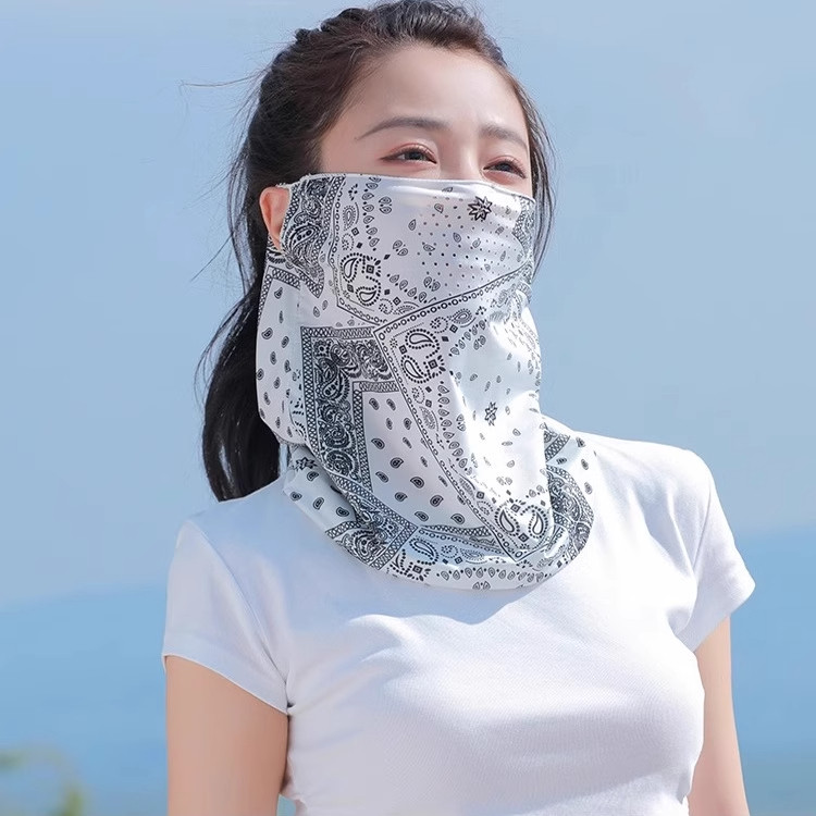 挂耳防晒面罩女全脸遮阳开车护颈骑行面巾机车男脖子防晒脸罩面纱