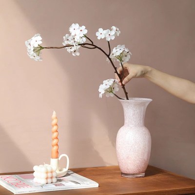 精选AUFUNRA新中式玻璃花瓶摆件客厅插花M器皿水养鲜花餐桌装饰品