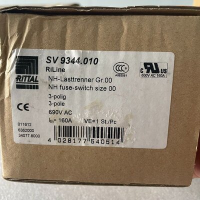 议价威图RITTAL熔断器开关SV93440103极160可维修