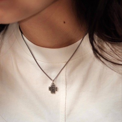 Heymen黑门ihs希腊十字架项链