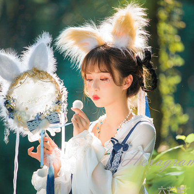 六芒星Lolita中华风团扇