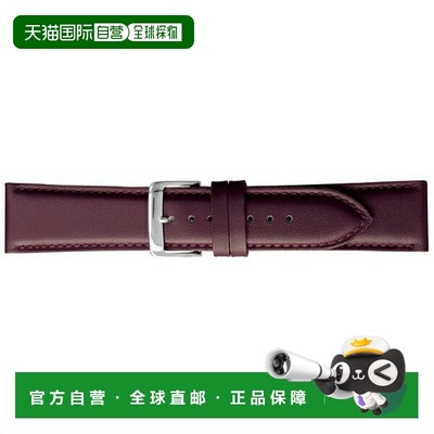 日本直邮BCME002ET BAMBI SCOTCHGARD 酒红色牛皮表带