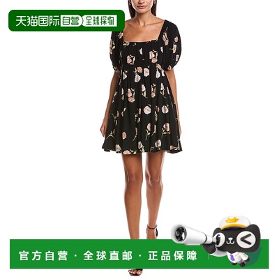 自营saltwater luxe盐水奢华迷你连衣裙-黑色 美国奥莱直发