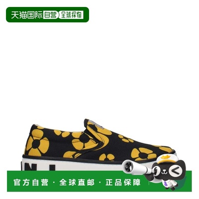 自营Marni Fabric Slip-On Women's Loafers - blue 美国奥莱直发