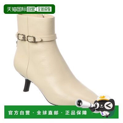 自营Ash Britney Leather Bootie - white 美国奥莱直发高跟短靴