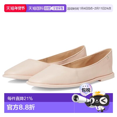 1h可退 香港直邮Coach 蔻驰 女士 Emilia 玛丽珍平底鞋 pink粉色