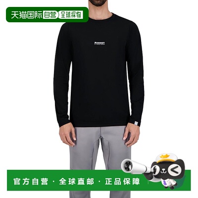 【日本直邮】猛犸象QD标志印花长袖T恤 亚洲版1016-01030黑 PRT1