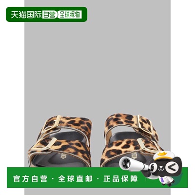 1h可退 欧洲直邮BIRKENSTOCK 女士凉鞋 1032839LEOPARD AW2026 黑