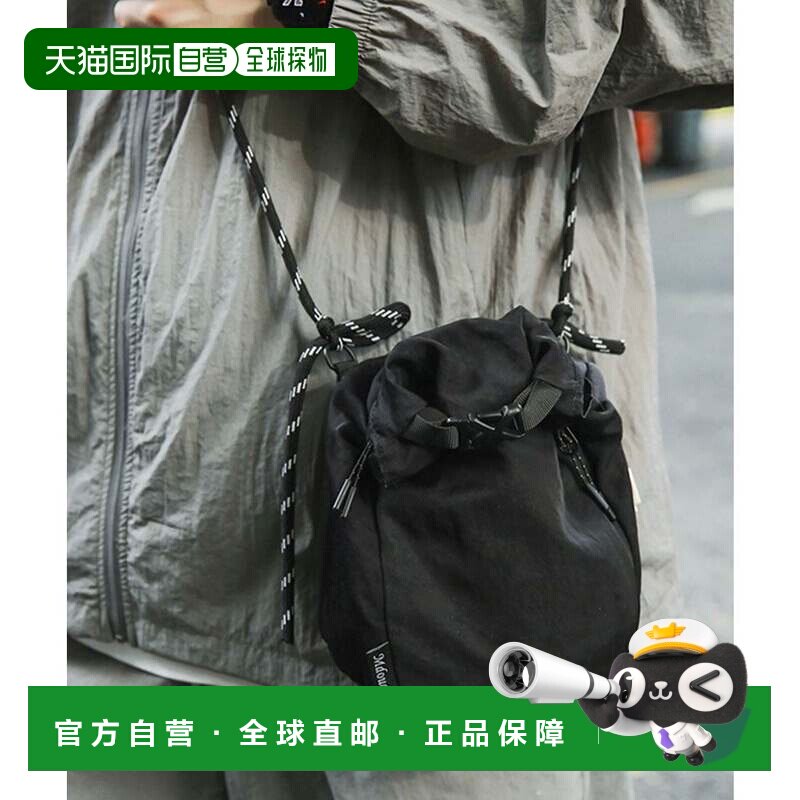 日本直邮迷你斜挎包 黑色 男女通用单肩包手提包腰包