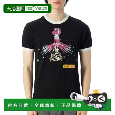 韩国直邮KAPITAL 泽西林格 T 恤 (K2504SC188 黑色)