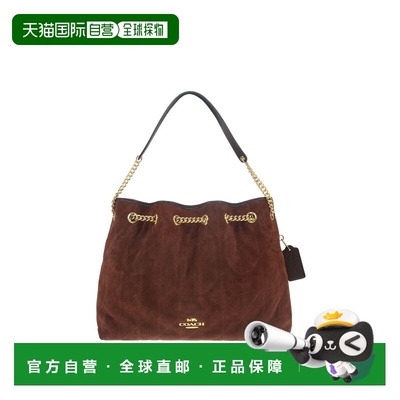 香港直邮COACH 奥莱款Evelyn 女士皮质单肩手提包