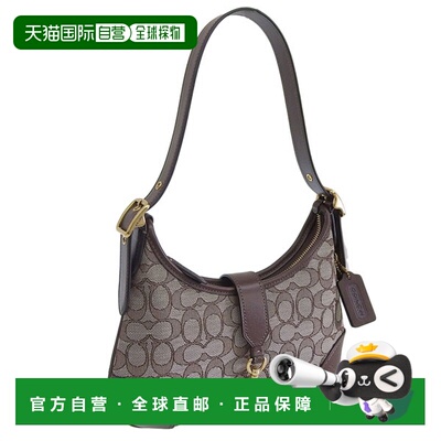 日本直邮Coach SIG JACQ HAMPTON 女士单肩包 CDG72B4S0M 棕色