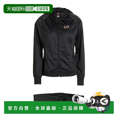 香港直邮潮奢 Ea7 女士 Tracksuits 运动装 black黑色 舒适时尚