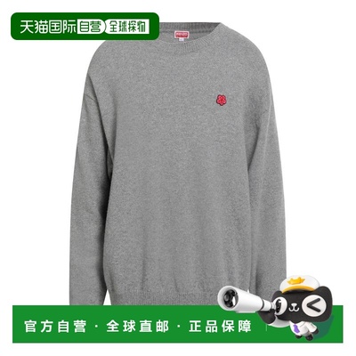 香港直邮kenzo 高田贤三 男士 毛衣 grey灰色 舒适时尚