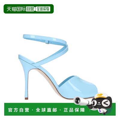 自营Manolo Blahnik Calfskin Stiletto Heel Women's Sandals -