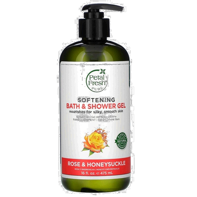 香港直邮Petal Fresh柔嫩肌肤沐浴露玫瑰金银花顺滑473ml正品