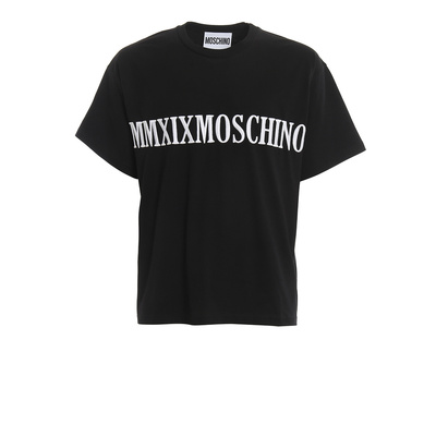香港直邮MOSCHINO 男士T恤 70452401555 AW2019 黑色 Logo embroi