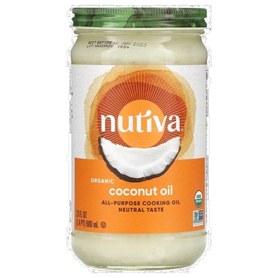 香港直发Nutiva优缇椰子油有机天然营养健康压榨液体原装680ml