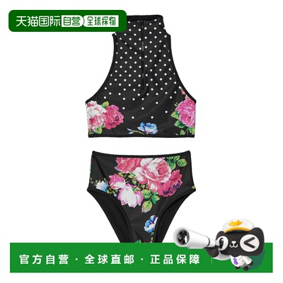 香港直邮MOSCHINO 女士泳装 420505773224 SS2026 黑色 Dots And