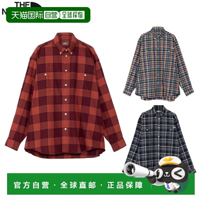 日本直邮The North Face 长袖Frost Forge 法兰绒衬衫 男女通用秋
