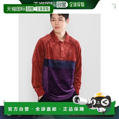 韩国直邮Sergio Tacchini NOCI 丝绒长袖 POLO 衫 男女通用 STF24