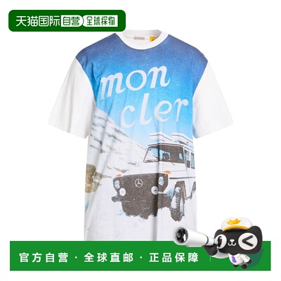 1h可退 香港直邮3 Moncler X Mercedes Benz 男士 T恤 blue蓝色