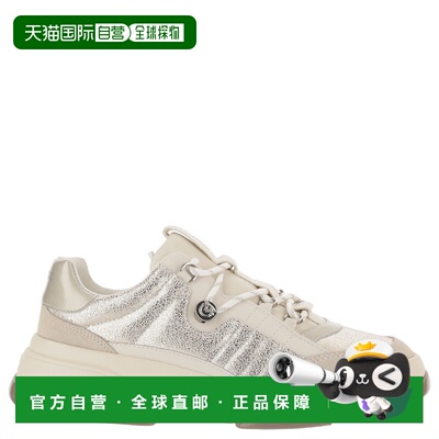 自营pinko多色Athena纹理皮革运动鞋-中性色 美国奥莱直发