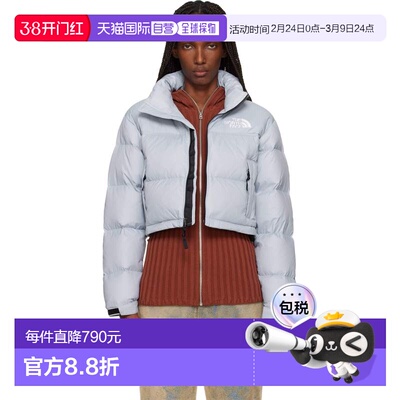 1h可退 香港直邮潮奢 the north face 北面 女士 蓝色 Nuptse Sho