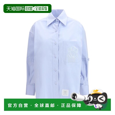 自营thom browneThom e Cotton Pattern Women's Shirt - blue 美
