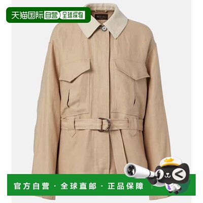 1h可退 香港直邮Loro Piana 诺悠翩雅 女士 Dillon crêpe 亚麻夹