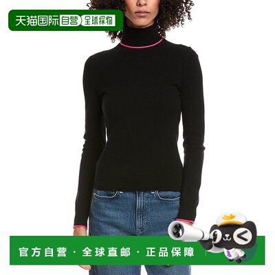 自营InCashmere Jersey Tipped Cashmere Sweater - black 美国奥