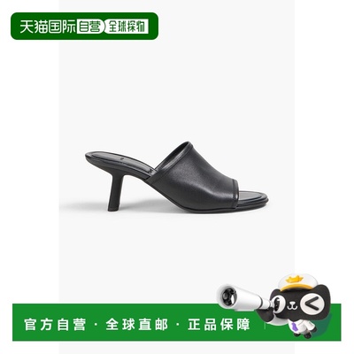 1h可退 香港直邮VINCE 女士 Joan 皮质凉拖 J0060L1001BLACK