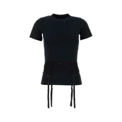 BALENCIAGA 女士T恤 828869TNVB21083 SS2025 黑色