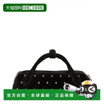 自营Walter Baker Delilah Mini Suede Stud Satchel - black 美