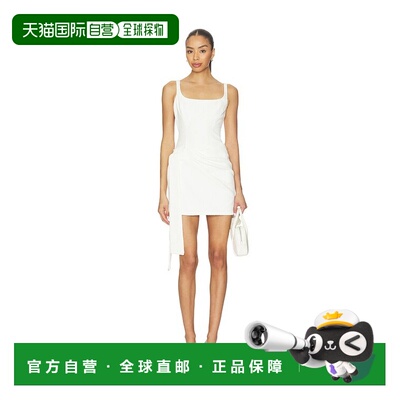 1h可退 香港直邮Blumarine 蓝色情人 女士 珠皮呢连衣裙 P622A757