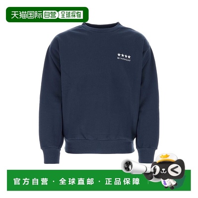 香港直邮GIVENCHY 男士针织毛衣  SS2024蓝色卫衣 BMJ0LC3YJ5402