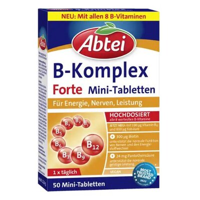 欧洲直邮Abtei复合维生素膳食补充剂健康日常调理身体营养50粒