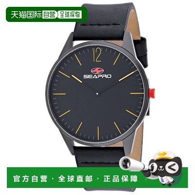 自营Seapro Men's Black dial Watch - black 美国奥莱直发