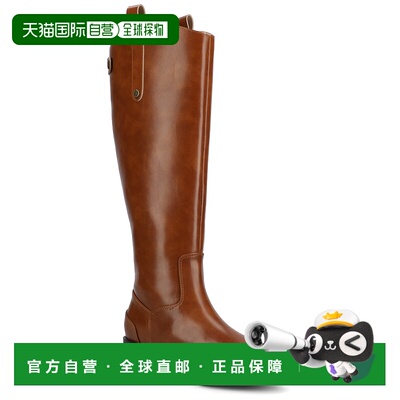 自营 journee collectionJournee女式Gema中宽及膝长靴-干邑 美国