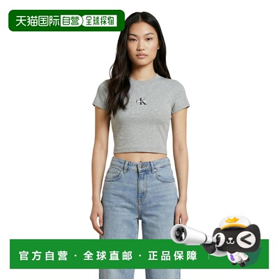 1h可退 香港直邮CALVIN KLEIN JEANS 女士T恤 LV047AB802P79 SS20