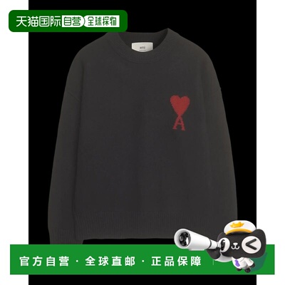 1h可退 香港直邮Ami Paris 男士 AMI - Pull Col Rond Ami De Cœu