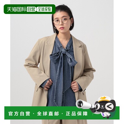 日本直邮BAYFLOW女装牛仔风波点领结衬衫 652152