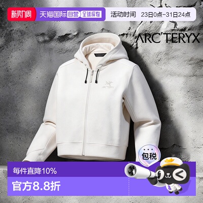 加拿大直邮始祖鸟Emblem女士户外运动透气休闲圆领抓绒衫卫衣