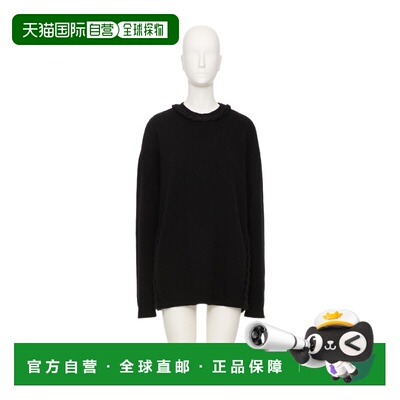 香港直邮VALENTINO 女士针织毛衣 BKC60D8VV0NO CO 黑色 圆领毛衣