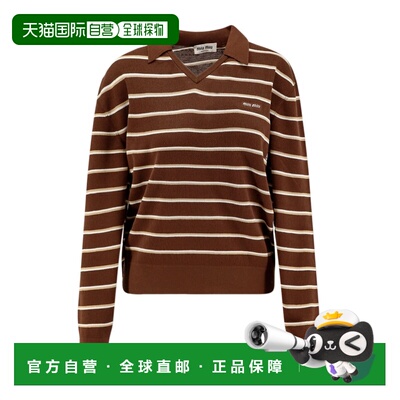 1h可退 香港直邮Miu Miu 长袖Polo衫 MML03E183MSOOO