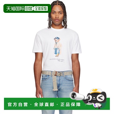 香港直邮Polo Ralph Lauren Polo 拉夫 劳伦 男士 白色 Polo Bear