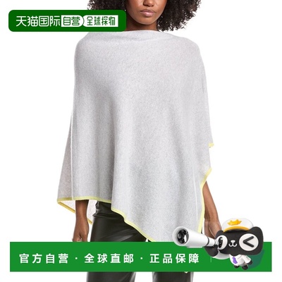 自营forteforteForte Cashmere Contrast Trim Cashmere Poncho -